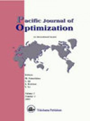 Pacific Journal Of Optimization-PAC J OPTIM-学术之家